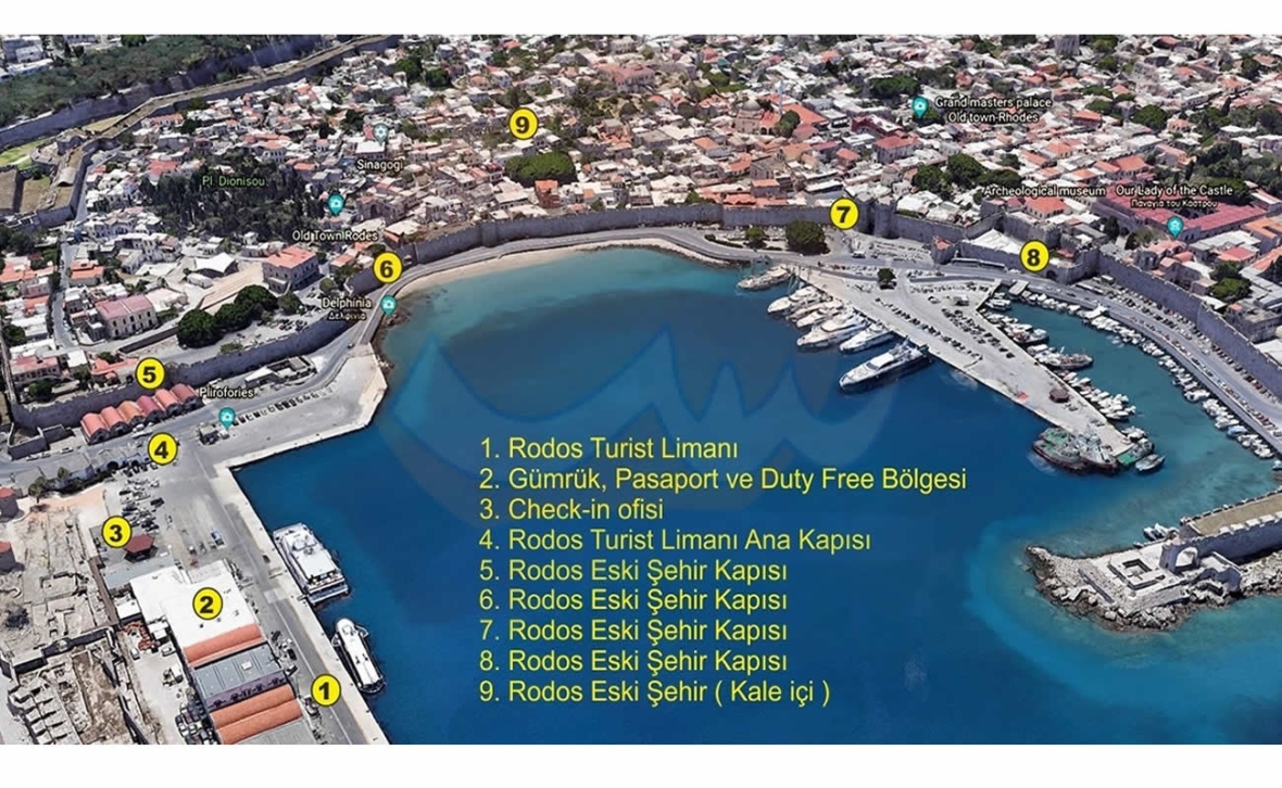 Tarihi ve Turistik Rodos Adası Limanı - Marmarisim